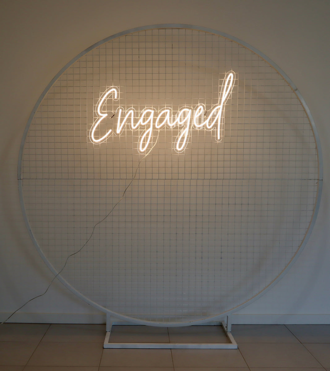Engaged - Neon Sign – Bespoke Balloons Ballarat